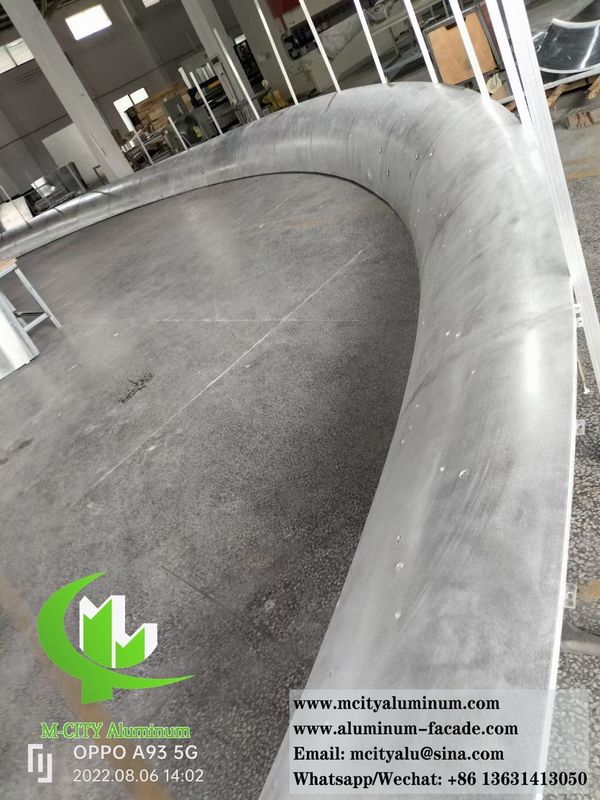 Customized Double Curved Metal Cladding Aluminum Panels Exterior Or ...