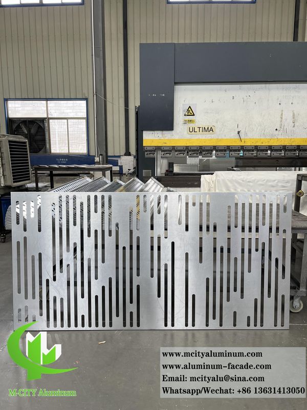 Powder Coated Aluminum Screen with Laser Cut Design