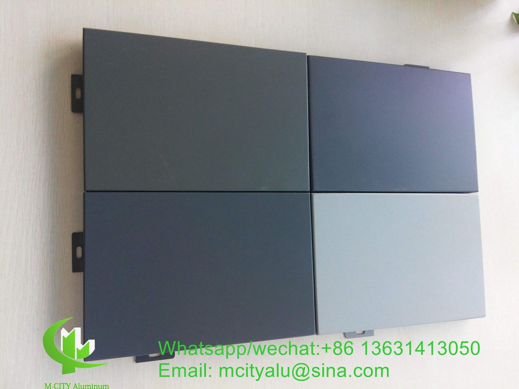 Metal aluminum solid panel cladding panel for facade curtain wall with ...
