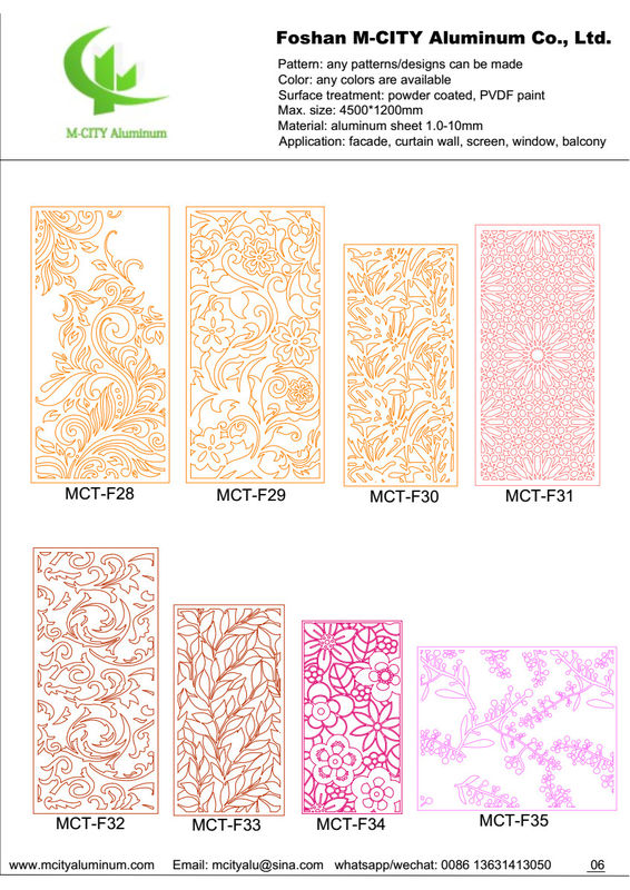 China factory super durable powder coated Aluminum CNC laser cut ...