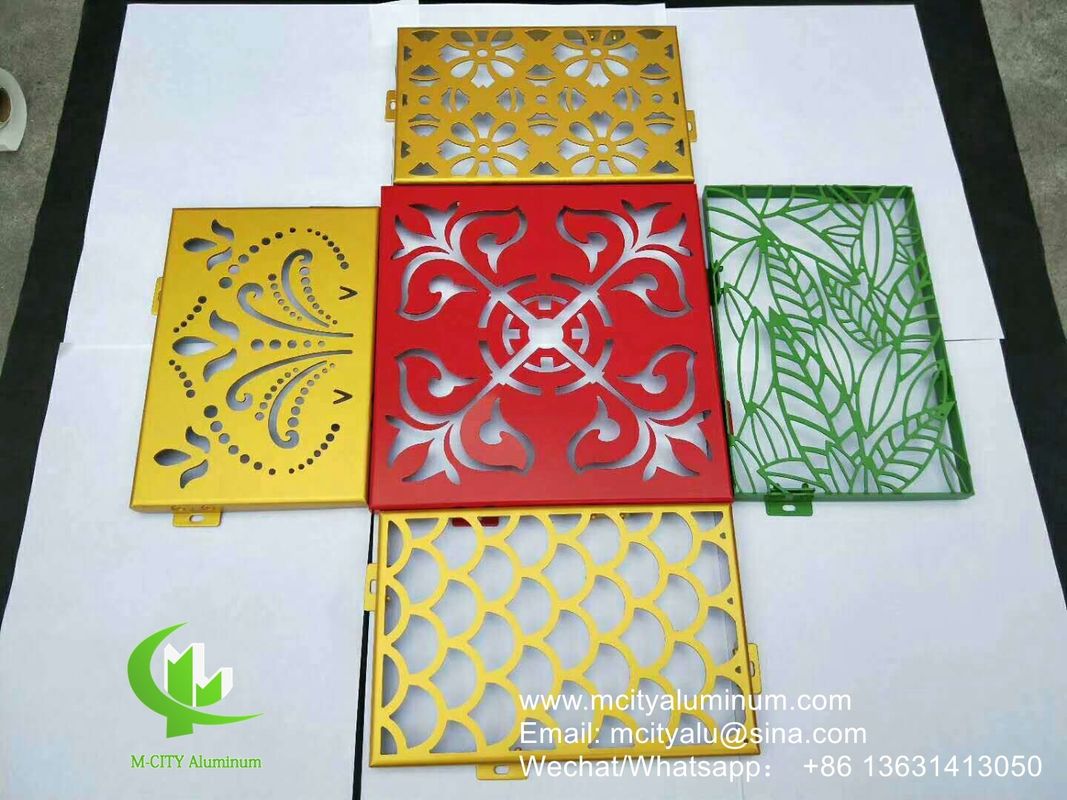aluminum punching panel facade wall cladding panel exterior building ...