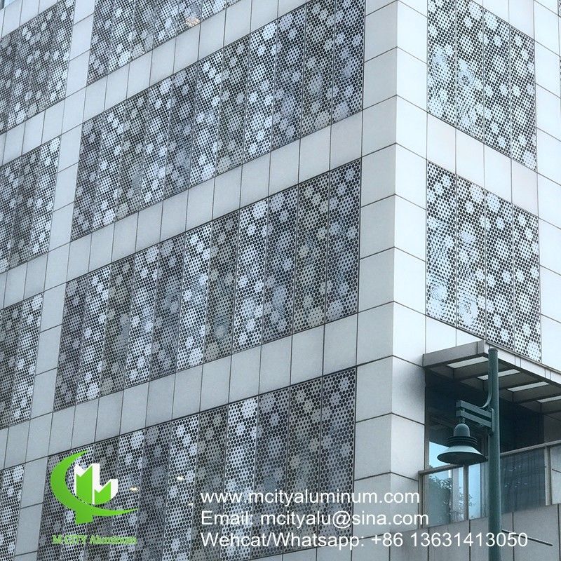 China PVDF Metal aluminum perforated standard panel used for building ...