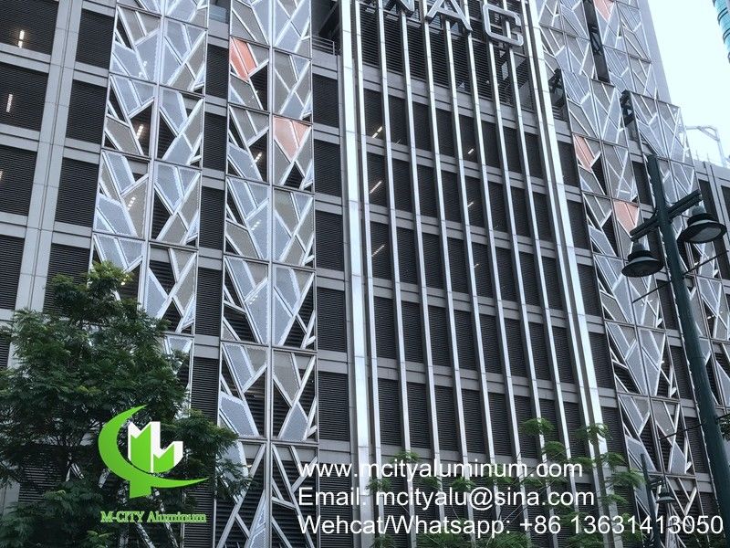 PVDF Metal aluminum perforated non standard panel used for building ...
