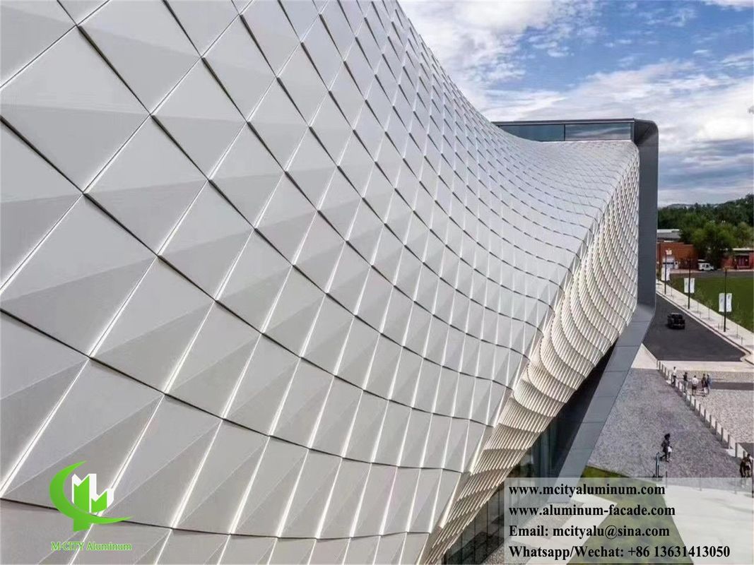3D Aluminum Cladding Panel with CNC Cutting & Powder Coating