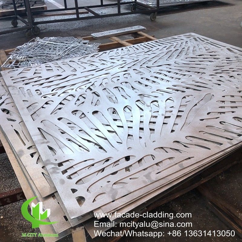 China Powder coated Metal aluminum laser cut panel cladding for facade ...