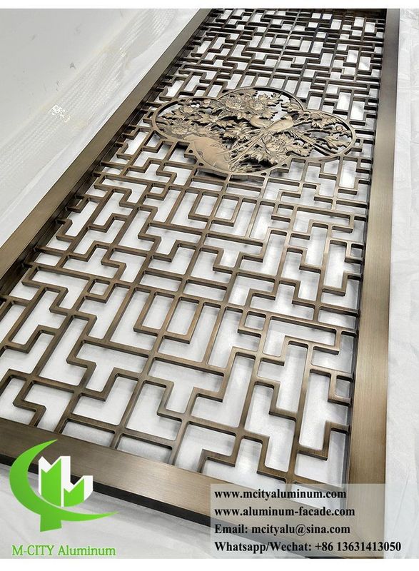 10mm Powder Coated Laser Cut Aluminum Screen Panel