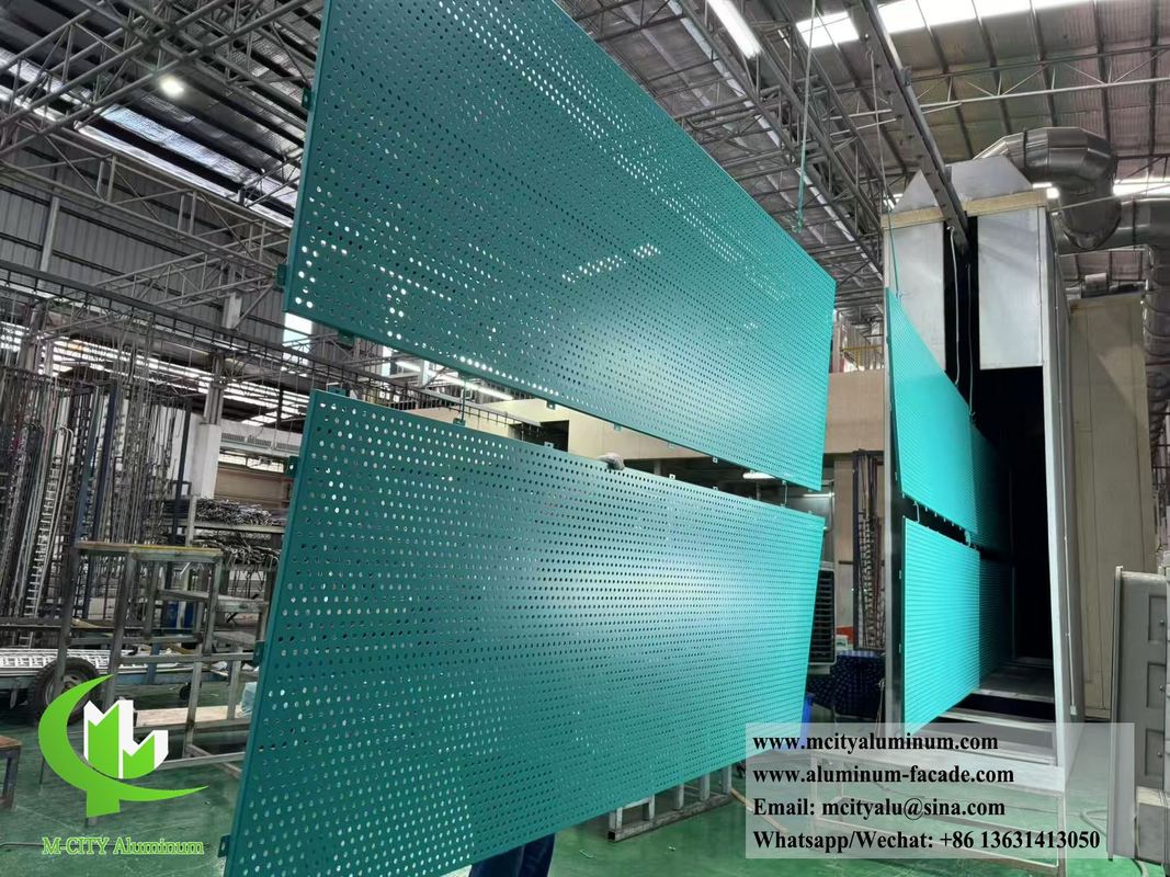 Powder Coated Perforated Aluminum Facade Panel