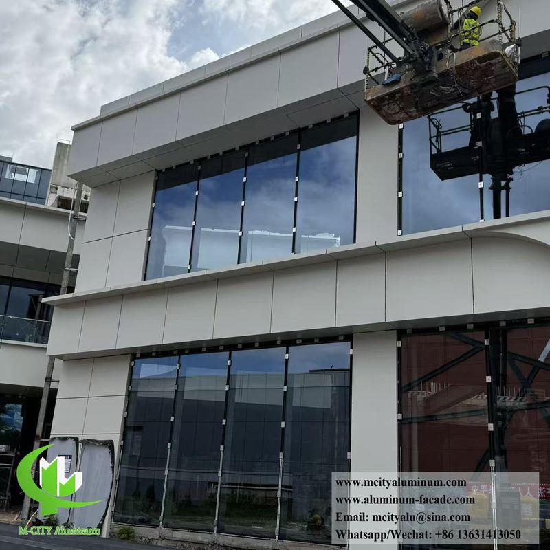 PVDF Coated Solid Aluminum Facade Cladding
