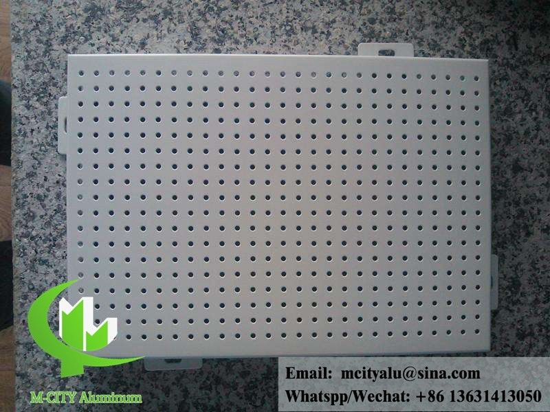 Exterior round hole perforated sheet metal Aluminum panel for facade or ...
