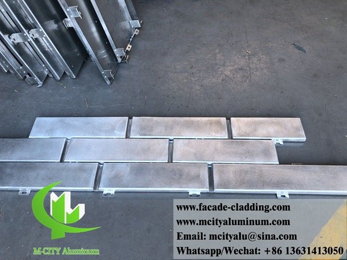 Imitation Brick Metal Wall Cladding Aluminium Panels For Wall Cladding ...