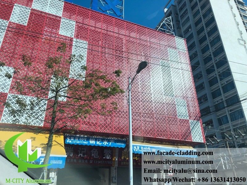3mm Powder Coated Perforated Aluminum Facade Panel