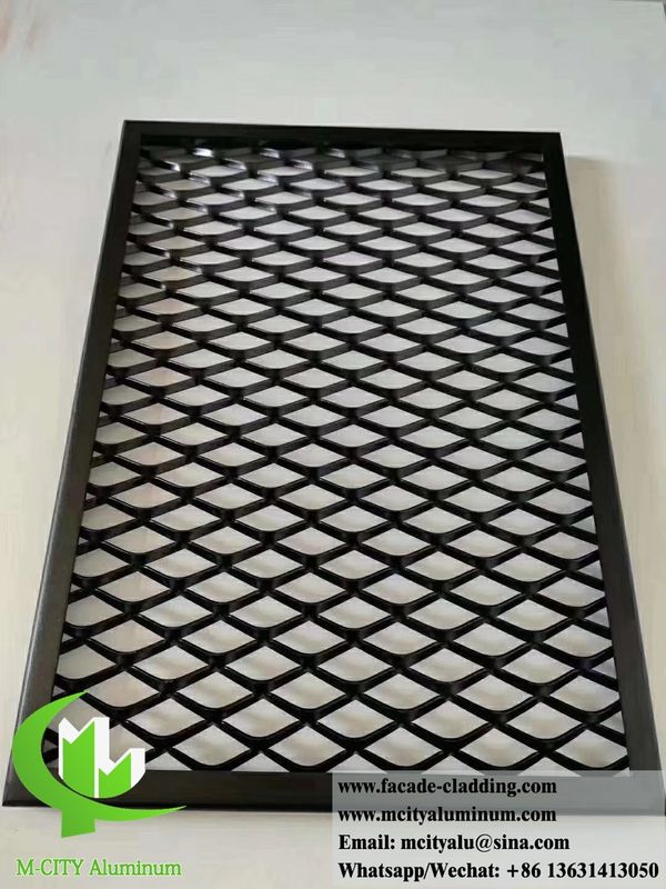 Metal Cladding Aluminum Mesh Expanded Screen For Wall Cladding Facade ...
