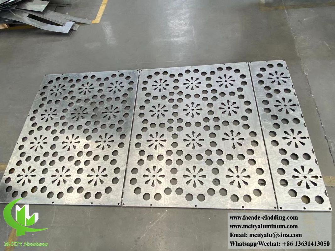 Perforated round holes metal panels for building cladding outdoor ...