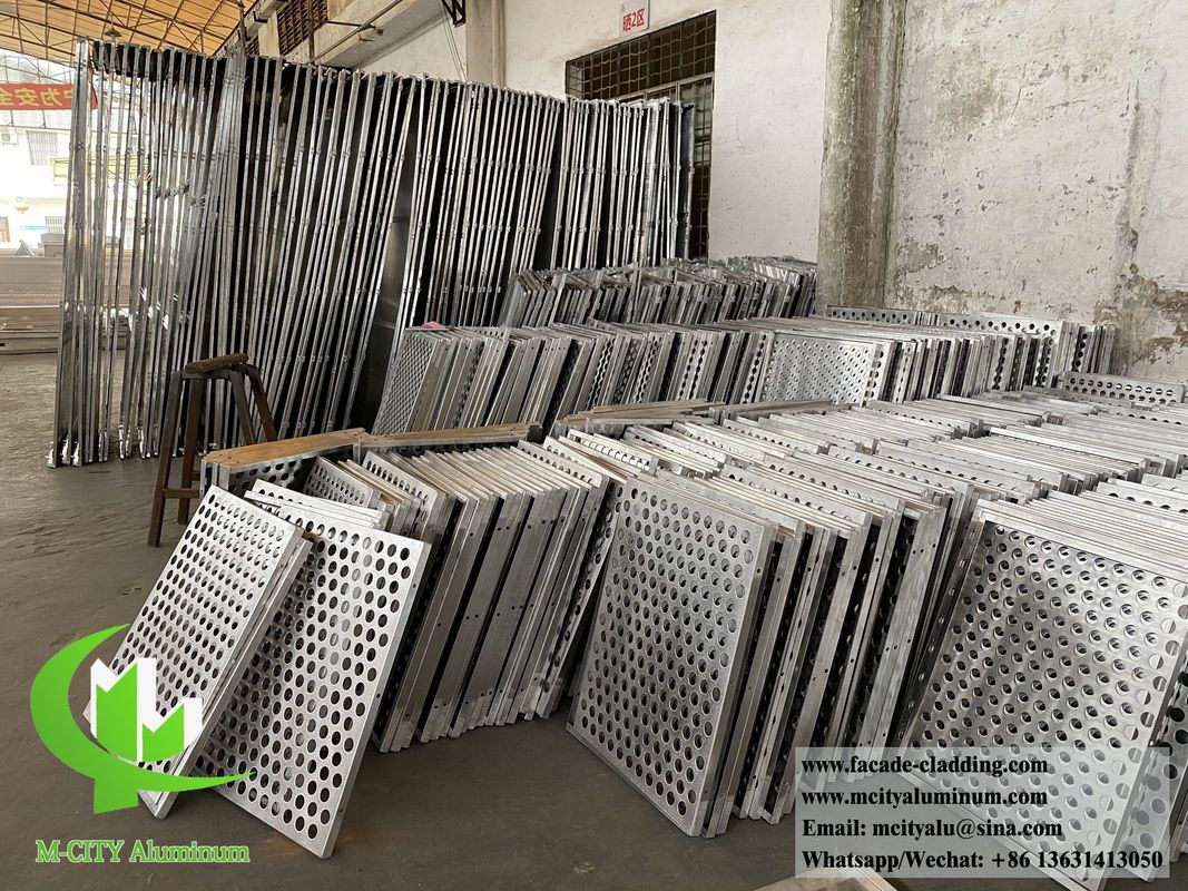 Decorative Perforated Aluminum Cladding Metal Sheet For Building ...