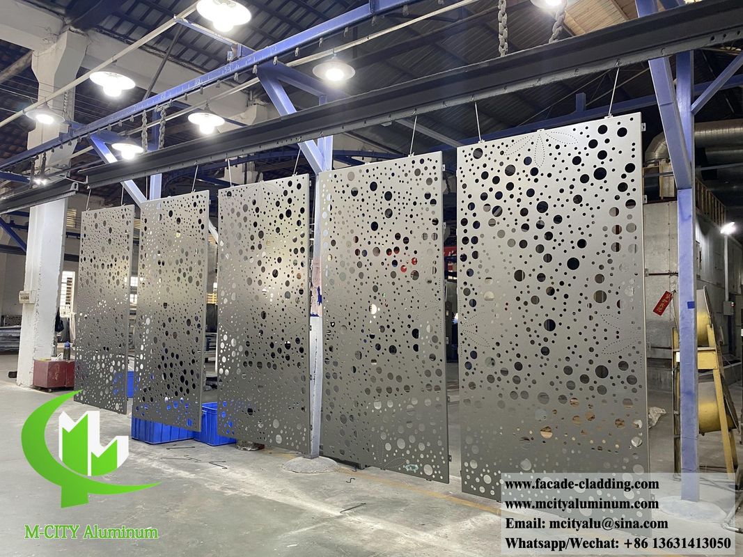Perforated Metal Wall Panels Aluminium Screen For Wall For Facade Cladding