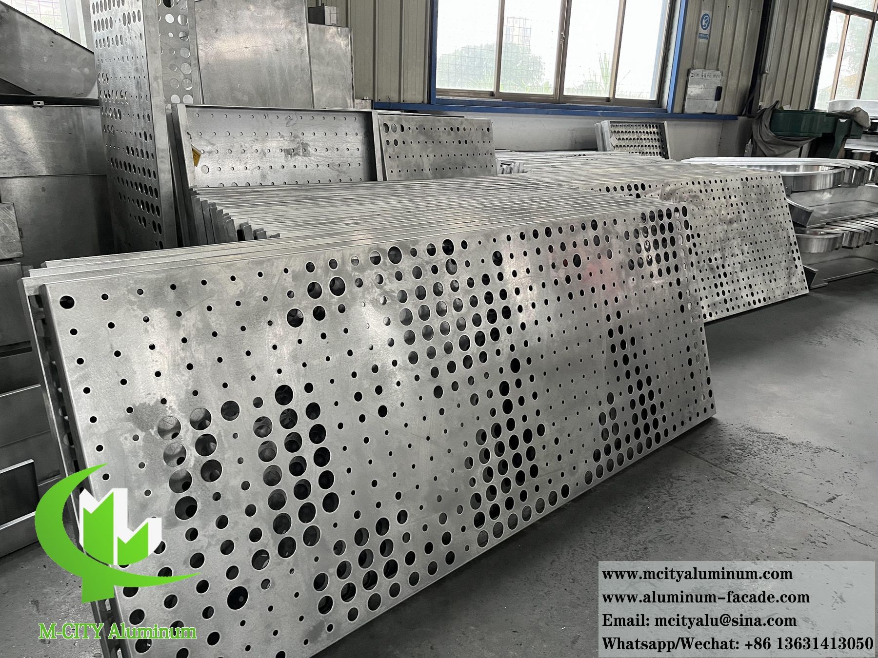 Perforated metal cladding aluminium sheet facade system export quality 3mm