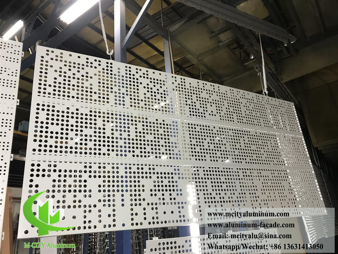 Aluminum Cladding Panel With Perforated Pattern 3mm Thickness Metal Sheet