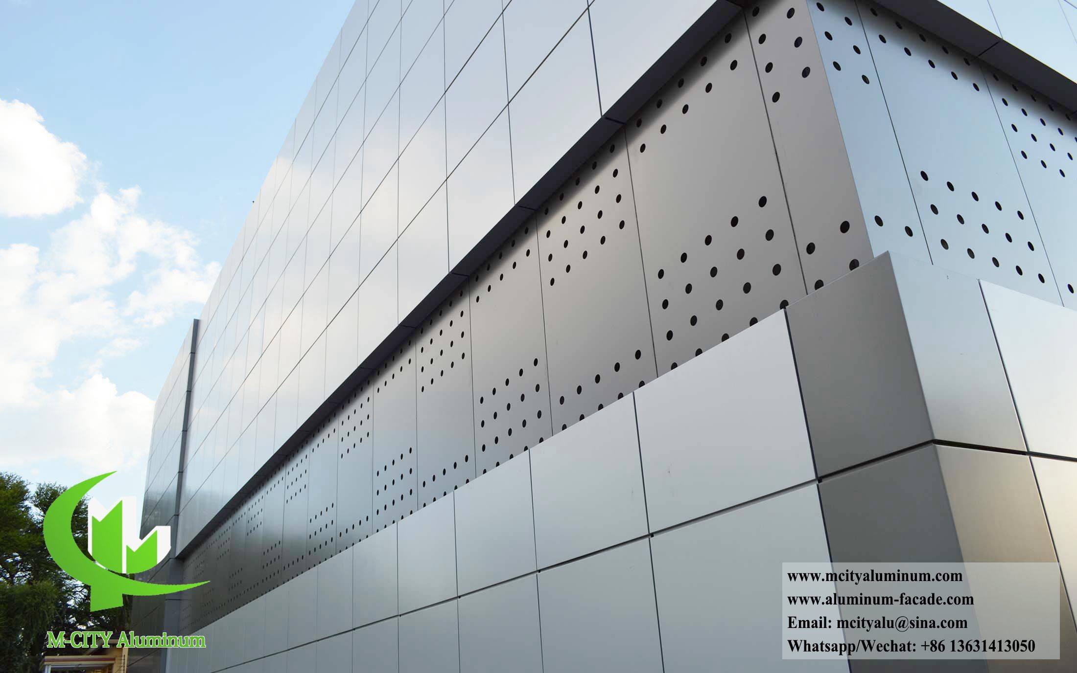 External Wall Panel Metal Sheet Aluminium Facades Perfoated Screen Decoration