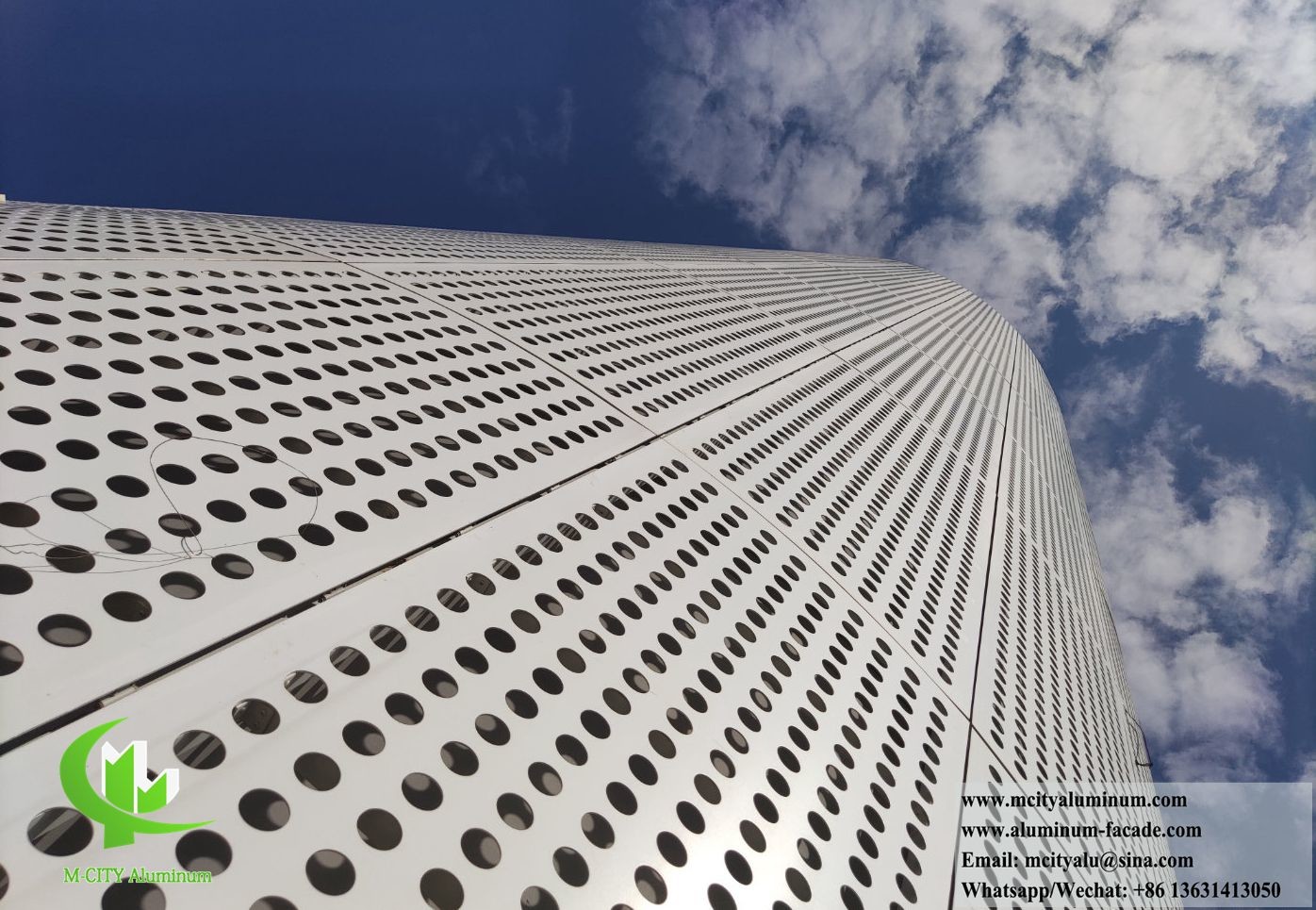 Perforating Metal Cladding With Holes Pattern Solid Aluminum Sheet