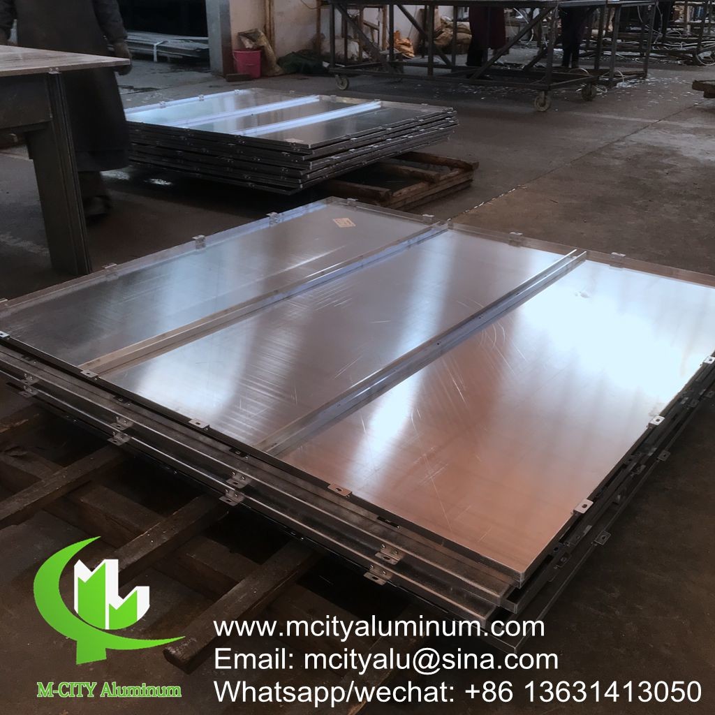 Aluminum solid panel cladding facade for building facade with 3mm ...
