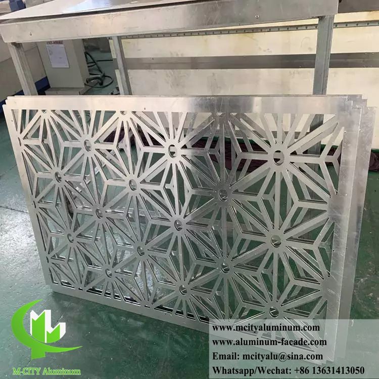 Laser Cutting Metal Facades Panels Aluminium Sheet With Pattern