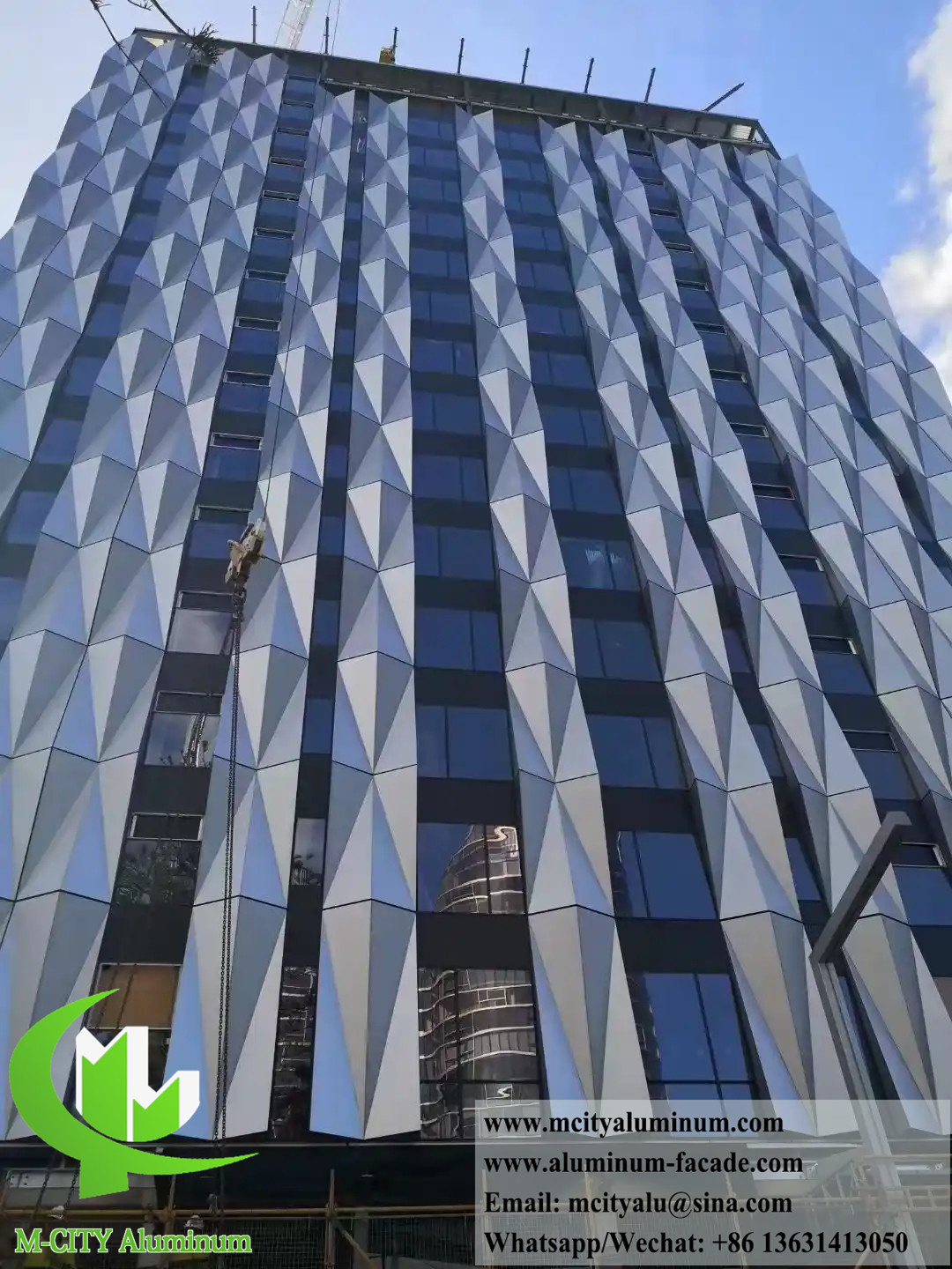 Solid Aluminum Cladding Metal Facades Panels Exterior Wall Panel