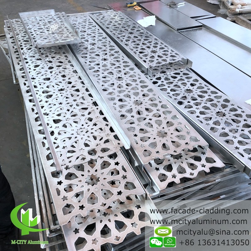 Decorative laser cutting Aluminum panel for building facade cladding