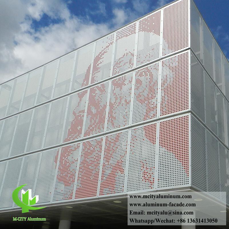 Perforating Aluminum Wall Panel Facade Cladding Decoration