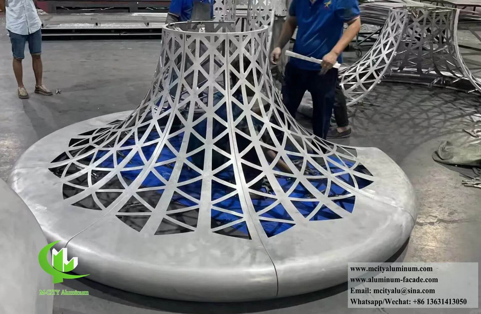 Double Curved Aluminum Facade & Column Cladding Solutions