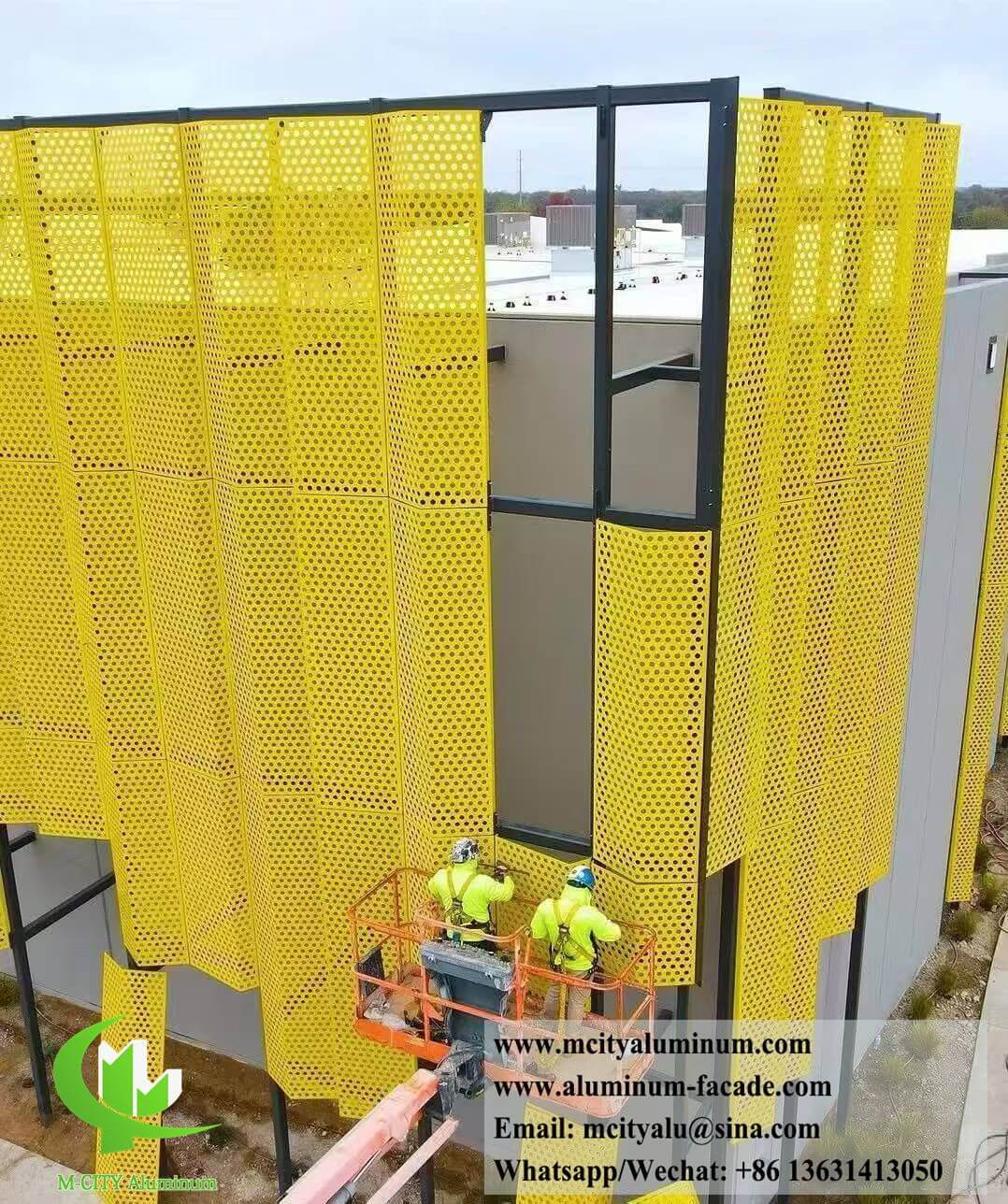 CNC Perforated Aluminum Cladding with PVDF Coating