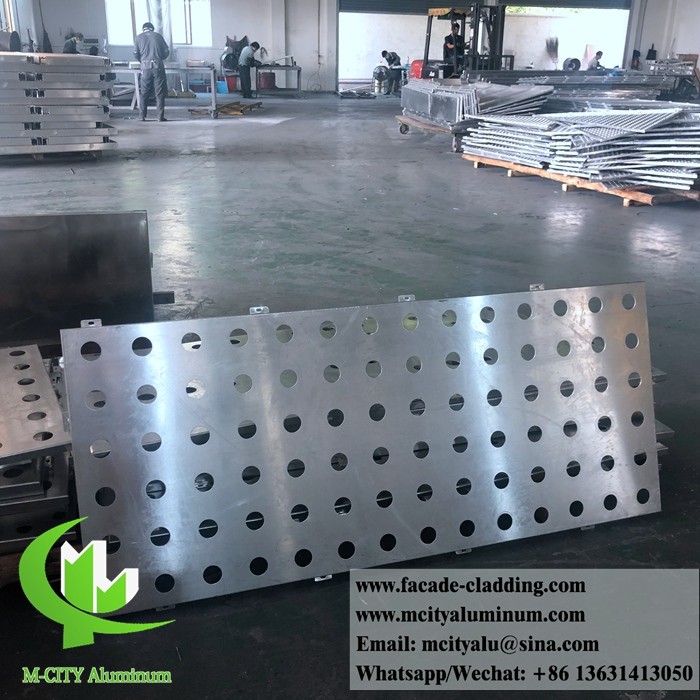 Perforating Metal Facade Panels Aluminum Screen Solid Aluminum 3mm ...
