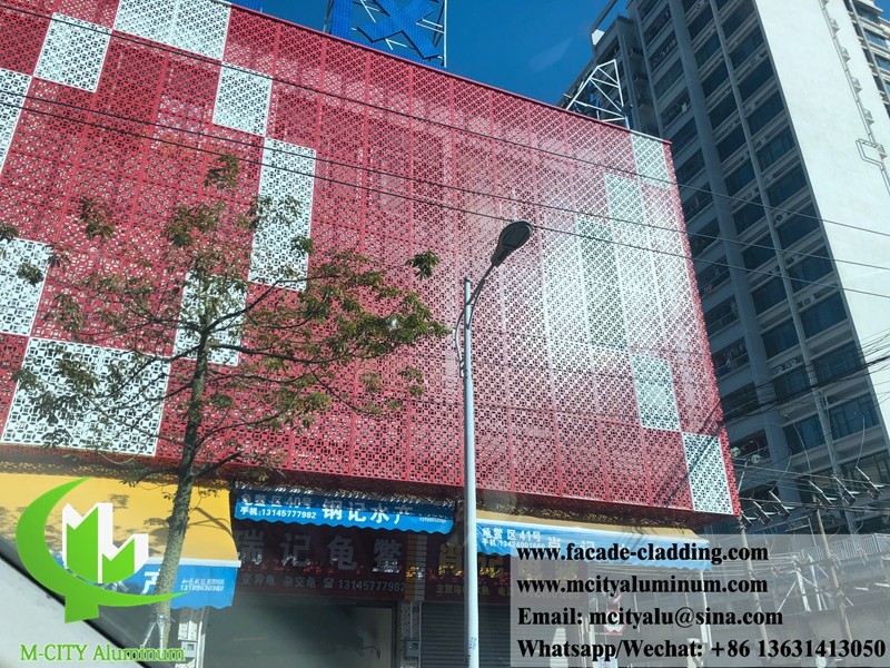 3mm Powder Coated Perforated Aluminum Facade Panel