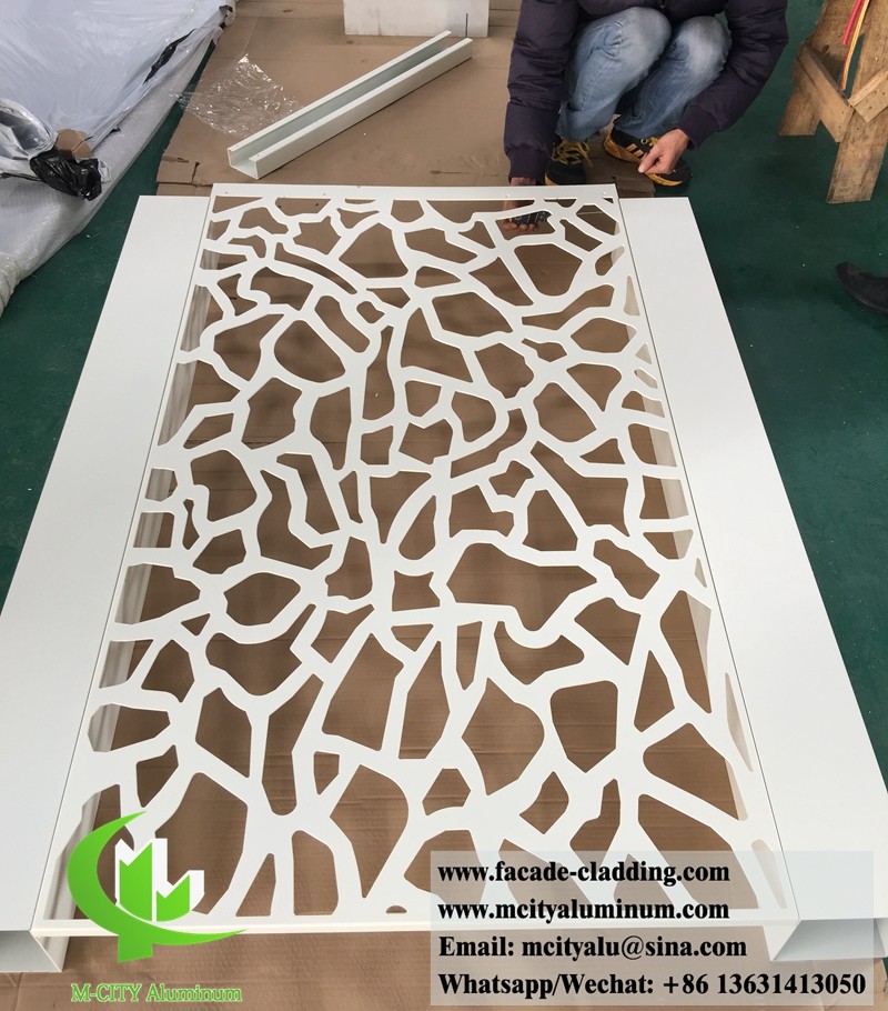 Decorative screen aluminium cladding panel for building facades villa ...