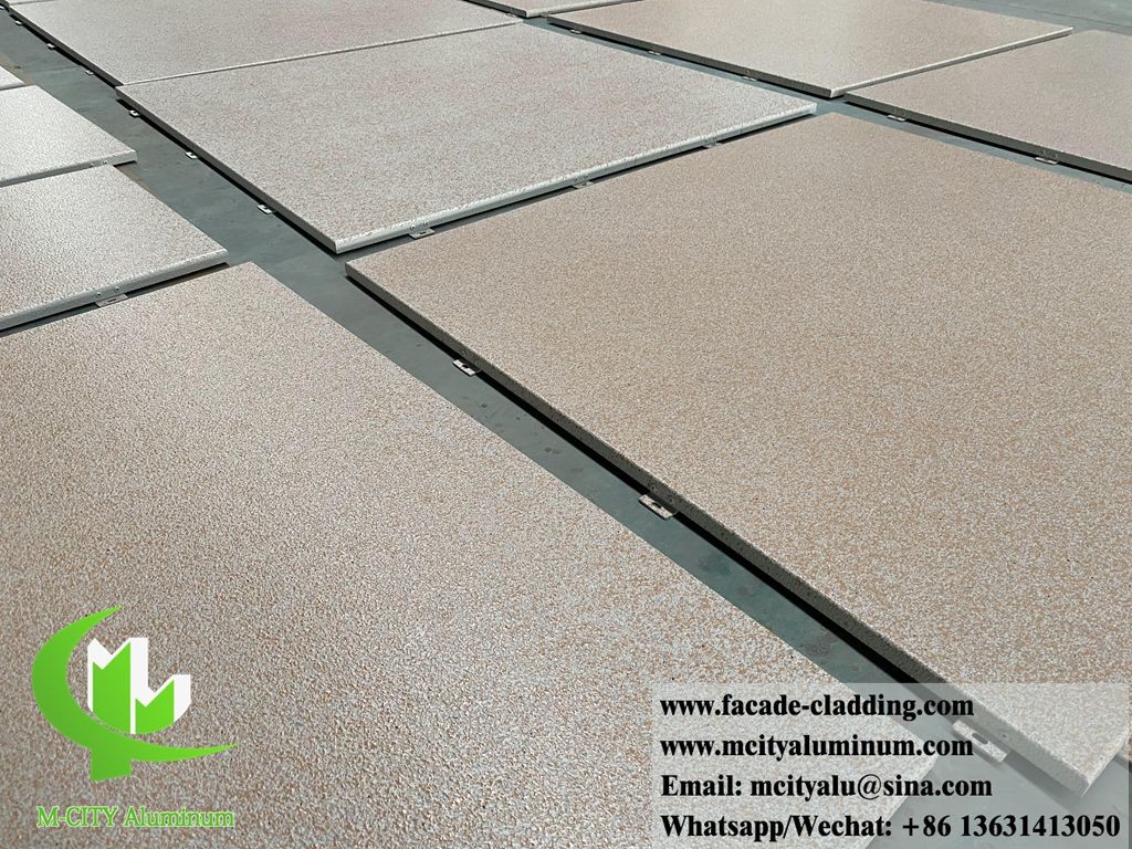 Stone Color 3mm Powder Coated Aluminum Cladding Panel