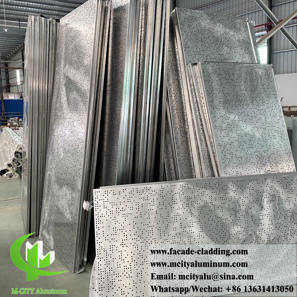 Solid aluminium cladding with perforation patterns any diameters can be ...