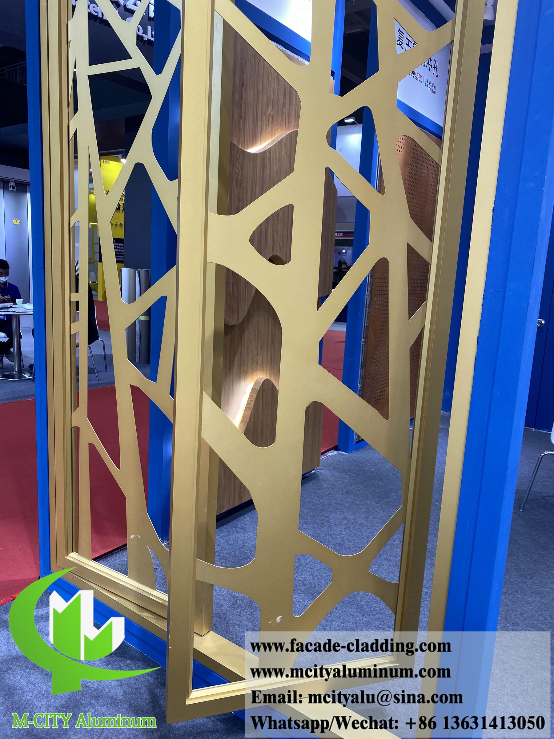 Architectural Metal Screen With Laser Cut Patterns Aluminum Sheet 3mm ...