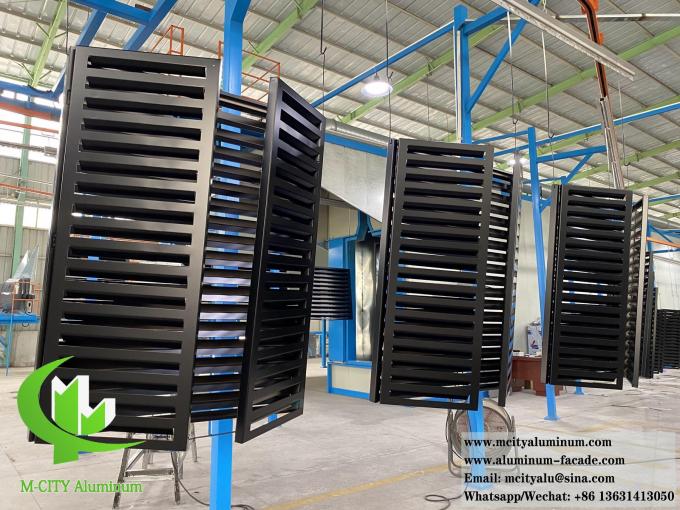 Exterior Folded Air Conditioner Cover Metal Louver Screen for heat pump ...