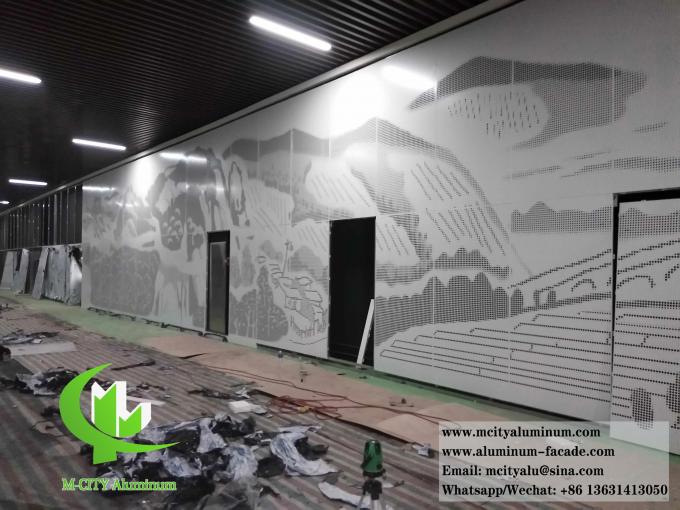 Perforated Aluminum Panel With Perforation Pattern For Ceiling With LED ...