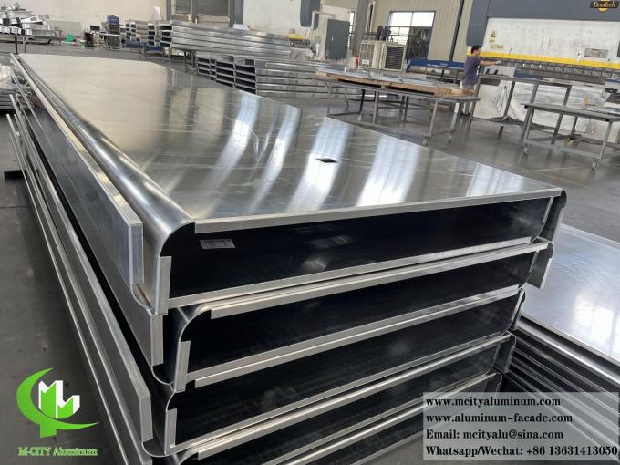 Solid Aluminum Panel Cladding Metal Sheet Customized Curved Ceiling Panel