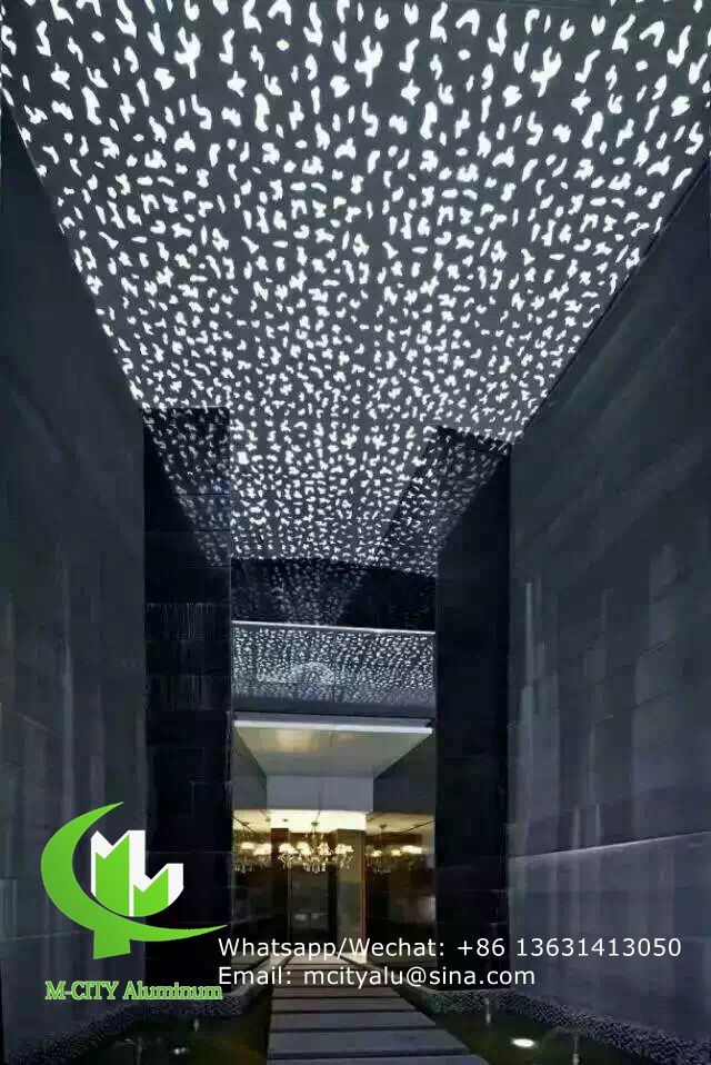 Aluminum laser cut panel for ceiling decoration with 2mm thickness pvdf ...