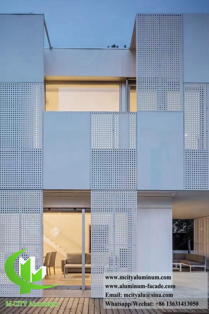 Exterior Wall Cladding Panel Metal Aluminum Sheet Perforated Facades System