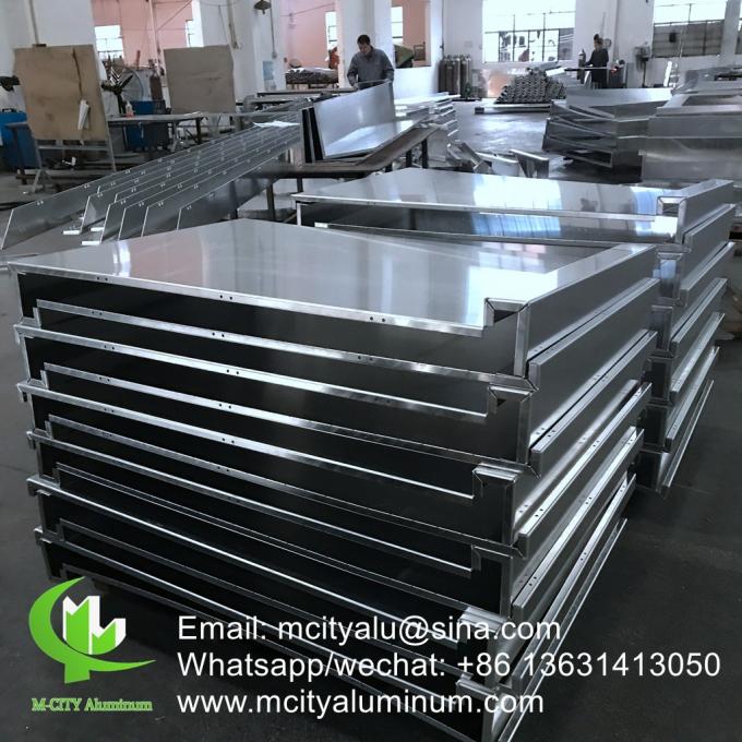 3D folded aluminum panels for building facade customized metal sheet