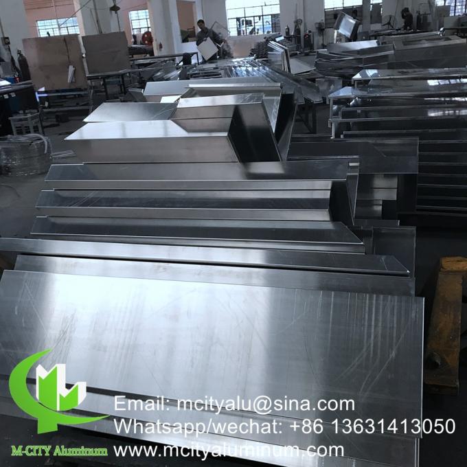 CNC aluminum cladding facade wall cladding exterior building curtain ...