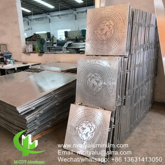 CNC aluminum cladding facade wall cladding exterior building curtain ...
