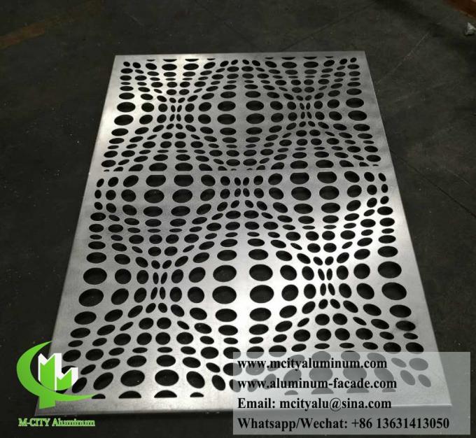 Perforated Aluminium Cladding Metal Sheet Screen For Facades