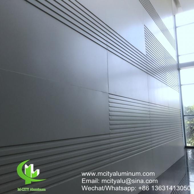 Architectural aluminum sheet solid metal panel for wall cladding