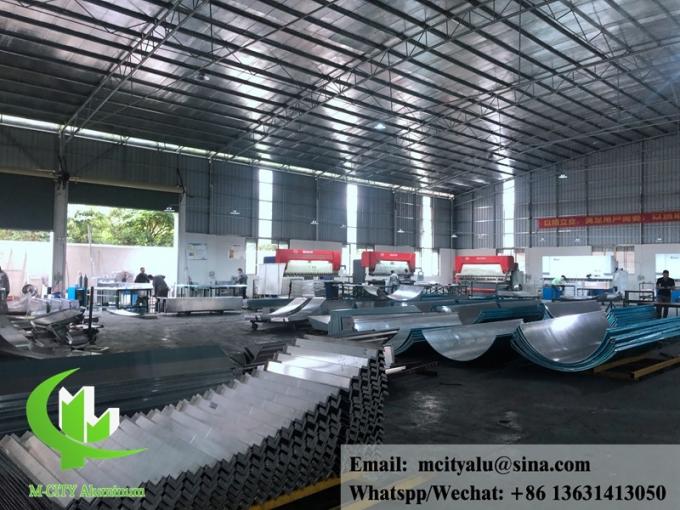 Formed aluminum panel for facade cladding weather proof 3mm thickness