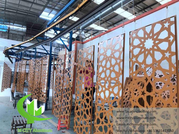 CNC aluminum sheet Architectural aluminum facade laser cut for wall ...