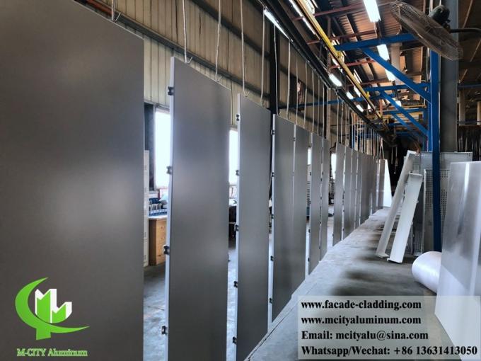 Triangle shape Perforated metal cladding aluminium facades for building ...