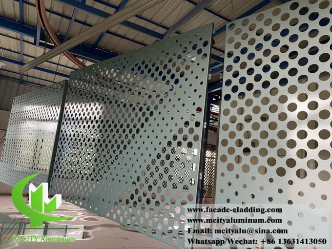 Perforated metal facades aluminium solid wall cladding project in ...